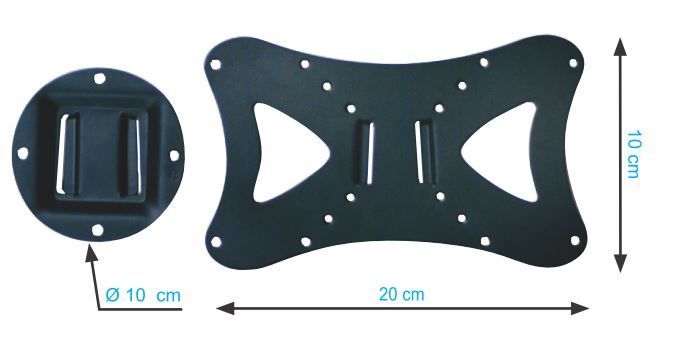 Support TV mural fixe pour écran de 26 à 82 cm - Airnumeric